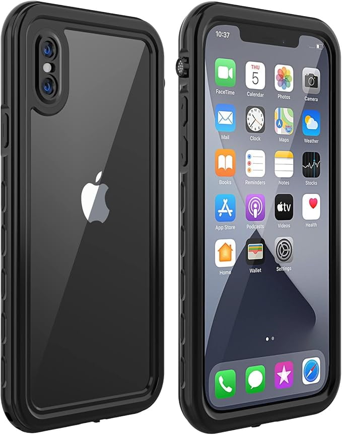 Diverbox iPhone X/XS Waterproof Case - Full Body Shockproof Cover with ...