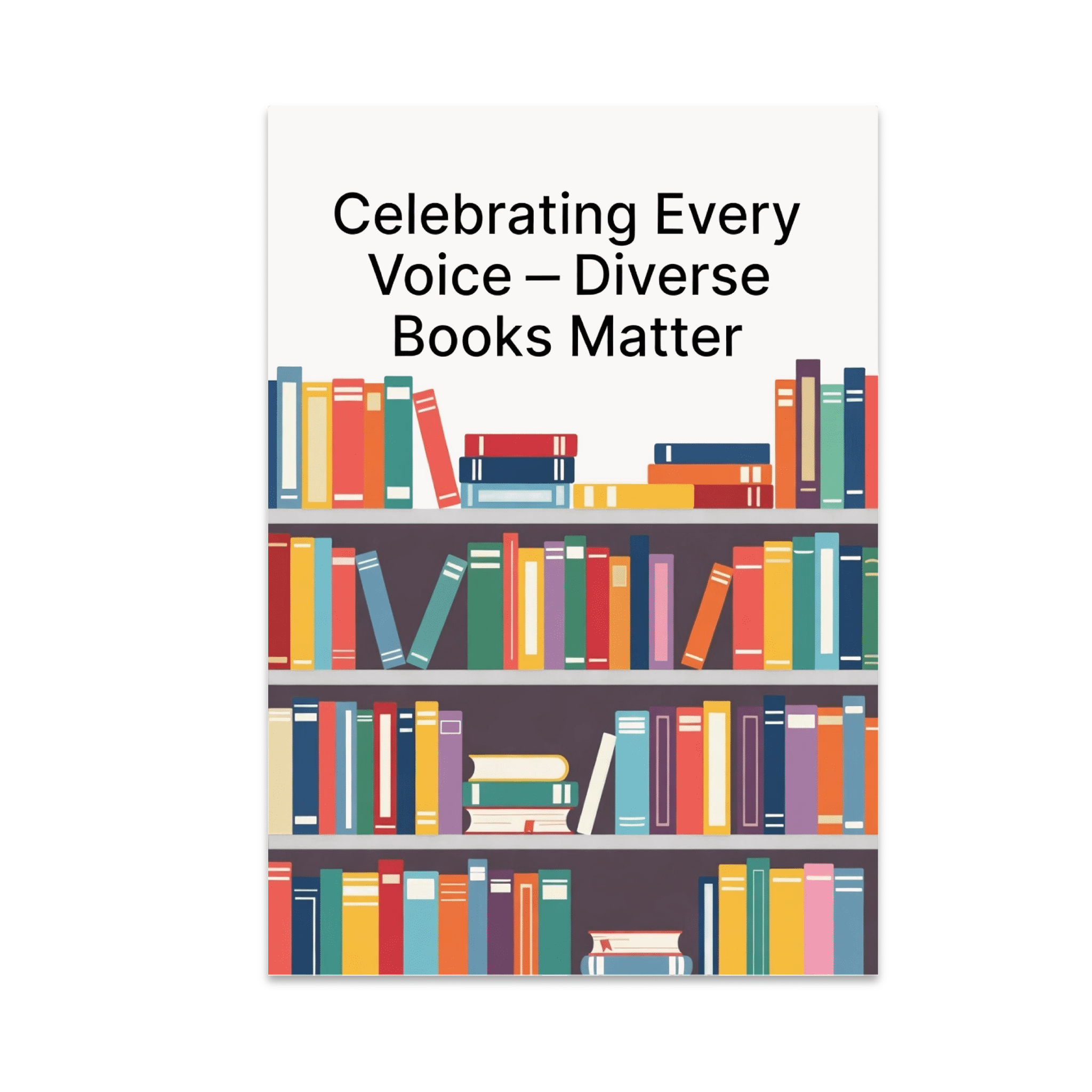 Diverse Books Wall Art - Book Lover - 13x19 Glossy Poster Print ...