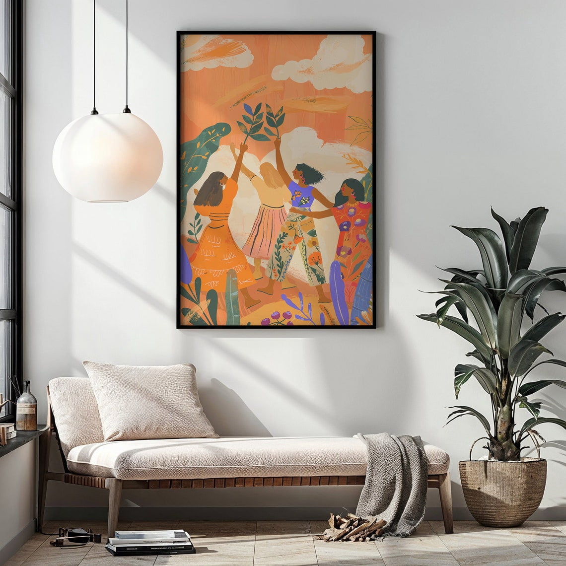 Diverse Friendship Art, Nursery Wall Art, Kids Playroom Poster ...