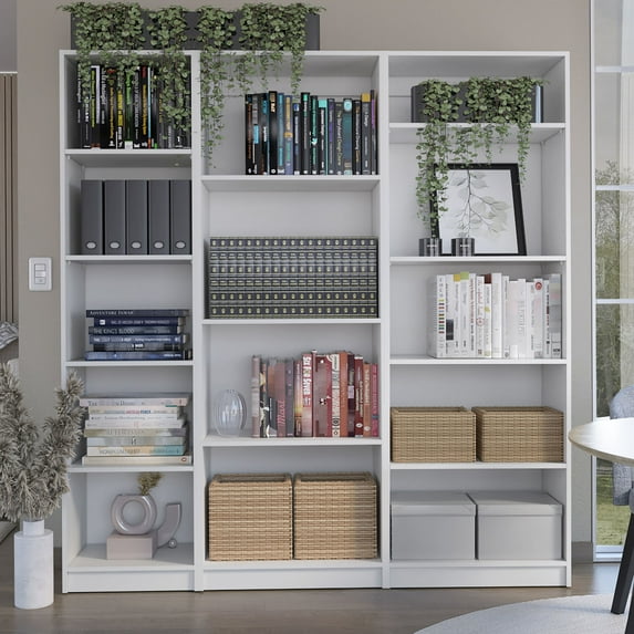 Diverse Shelf Sizes, Storage Variety - Modern Bookcase Set for Any ...