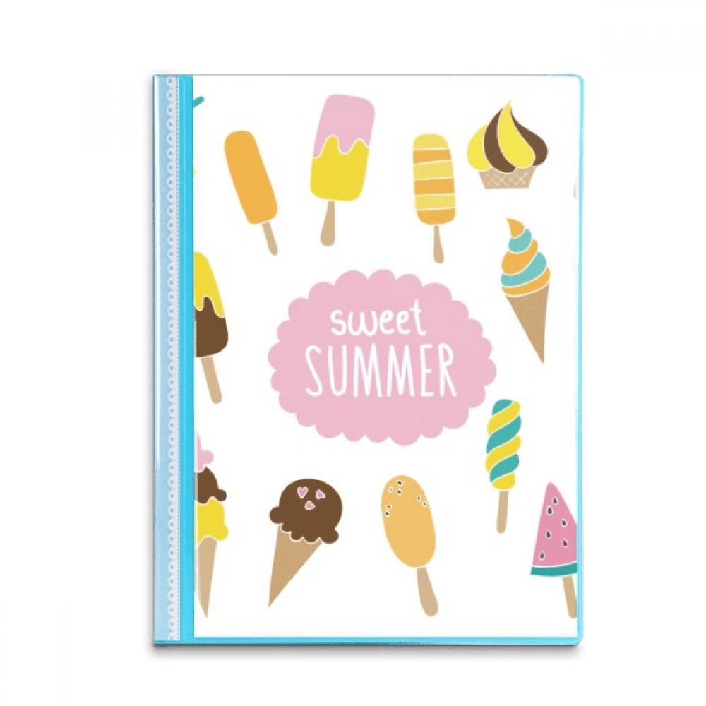 Diverse Sweet Summer Ice Book Sheet Protectors Portfolio Binder Folder ...
