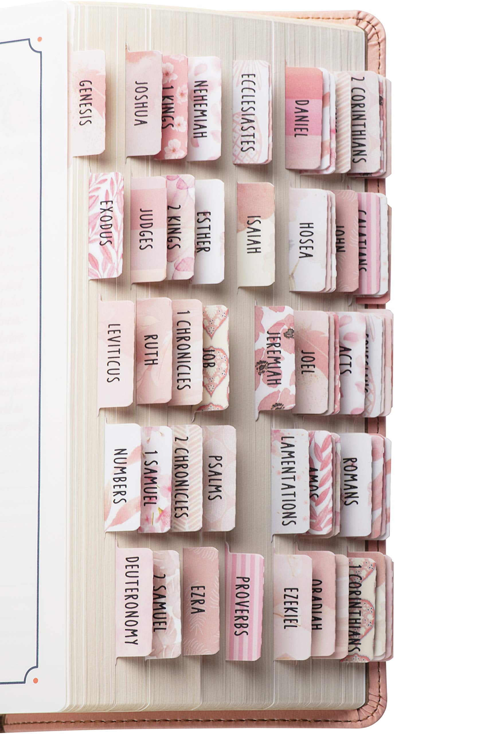 DiverseBee Laminated Bible Tabs for Women (Large Print, Easy to Read ...