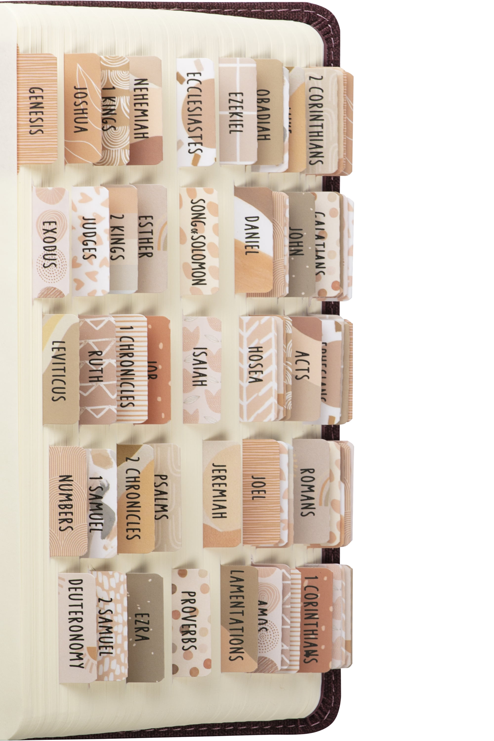 DiverseBee Laminated Bible Tabs, 66 Book Tabs and 11 Blank Tabs for ...