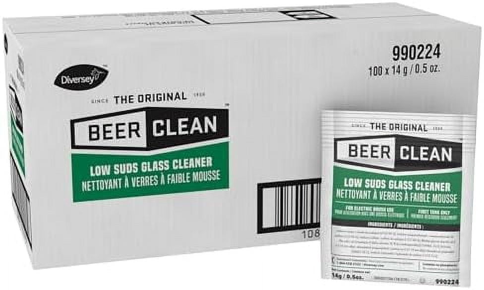 Diversey-990224 Beer Clean Low Suds Glass Cleaner (0.5-Ounce, 100-Pack ...