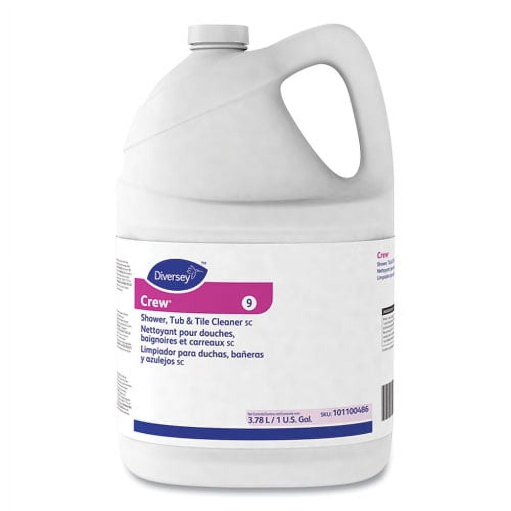 Diversey Crew Concentrated Shower Tub Tile Cleaner, Fresh Scent, 1 gal ...
