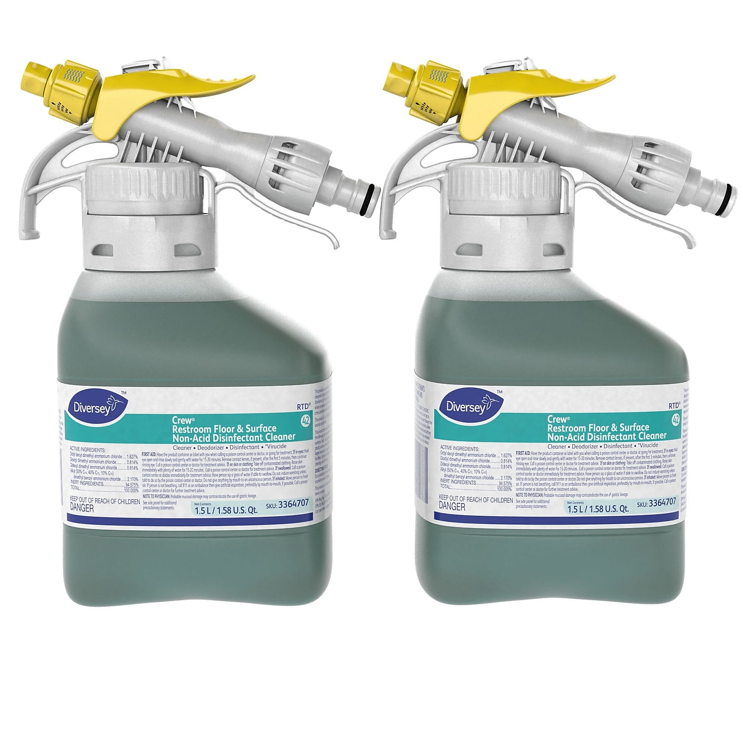 Diversey Cleaning Products DIVERSEY, Jug, 1 Gal Container Size, Floor
