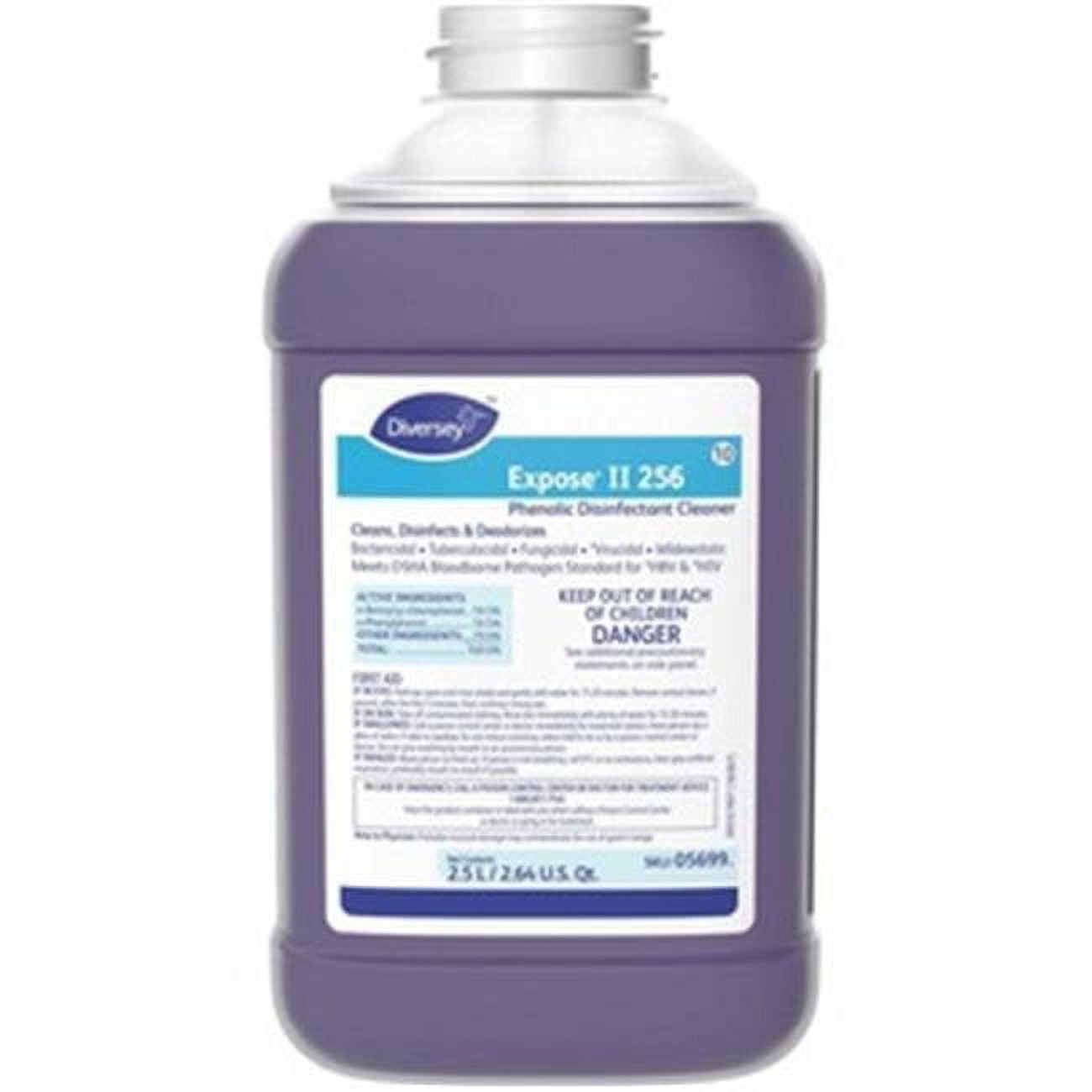 Diversey DVO05699 2.5 Litre Expose Phenolic Disinfectant Cleaner - Case ...