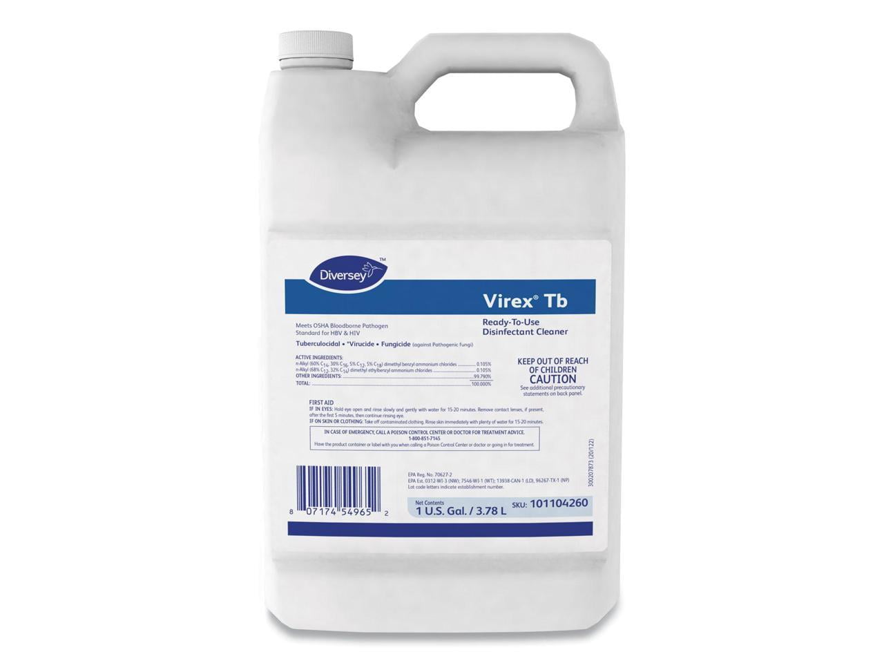 Diversey™ Disinfectant,Virex Tb Rtu 101104260 - Walmart.com