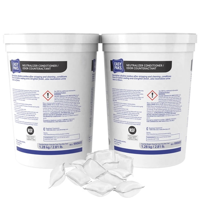 Diversey Easy Paks Floor Neutralizer Conditioner/Odor Counteractant ...