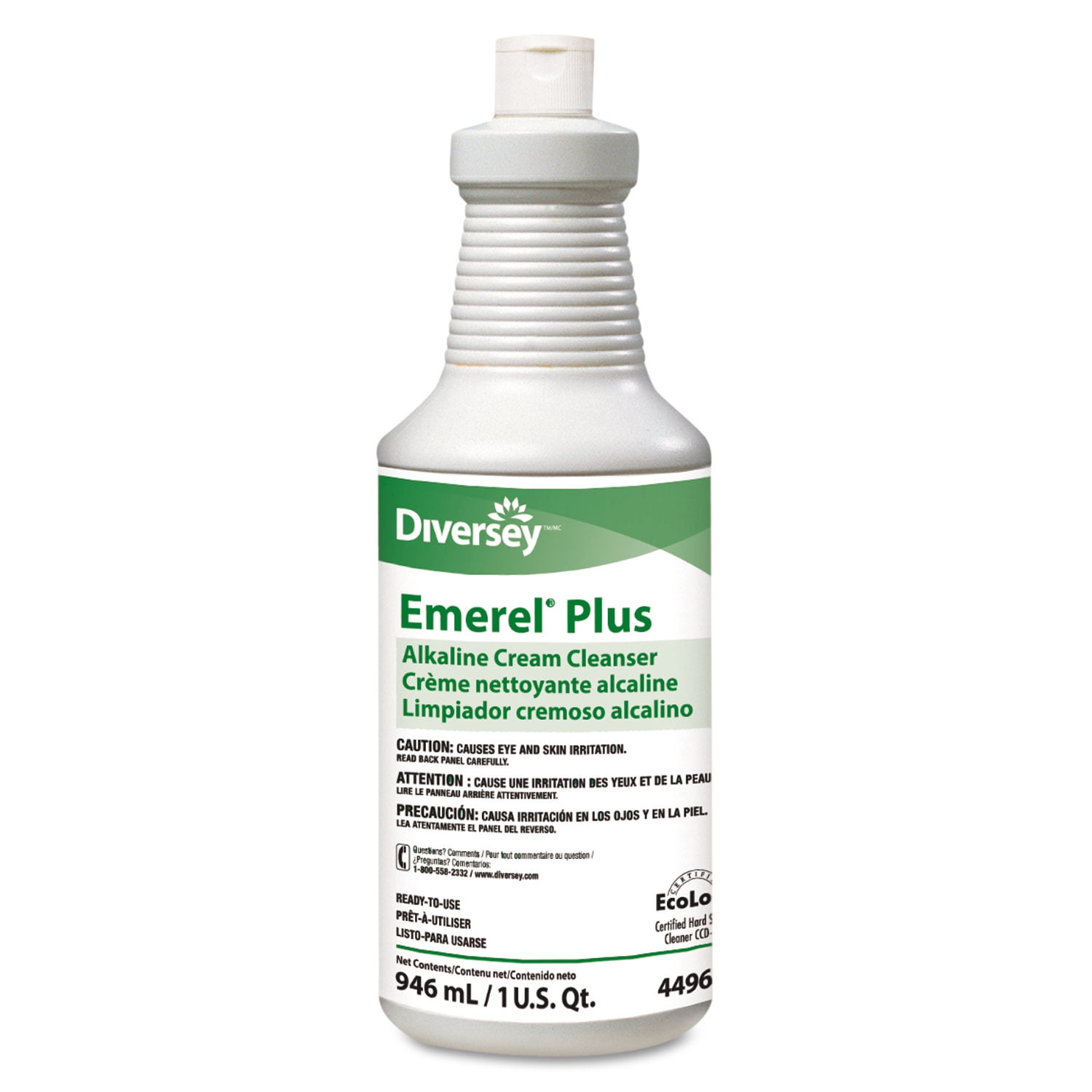 Diversey Emerel Plus Cream Cleanser Odorless 32 oz Squeeze Bottle 12 ...