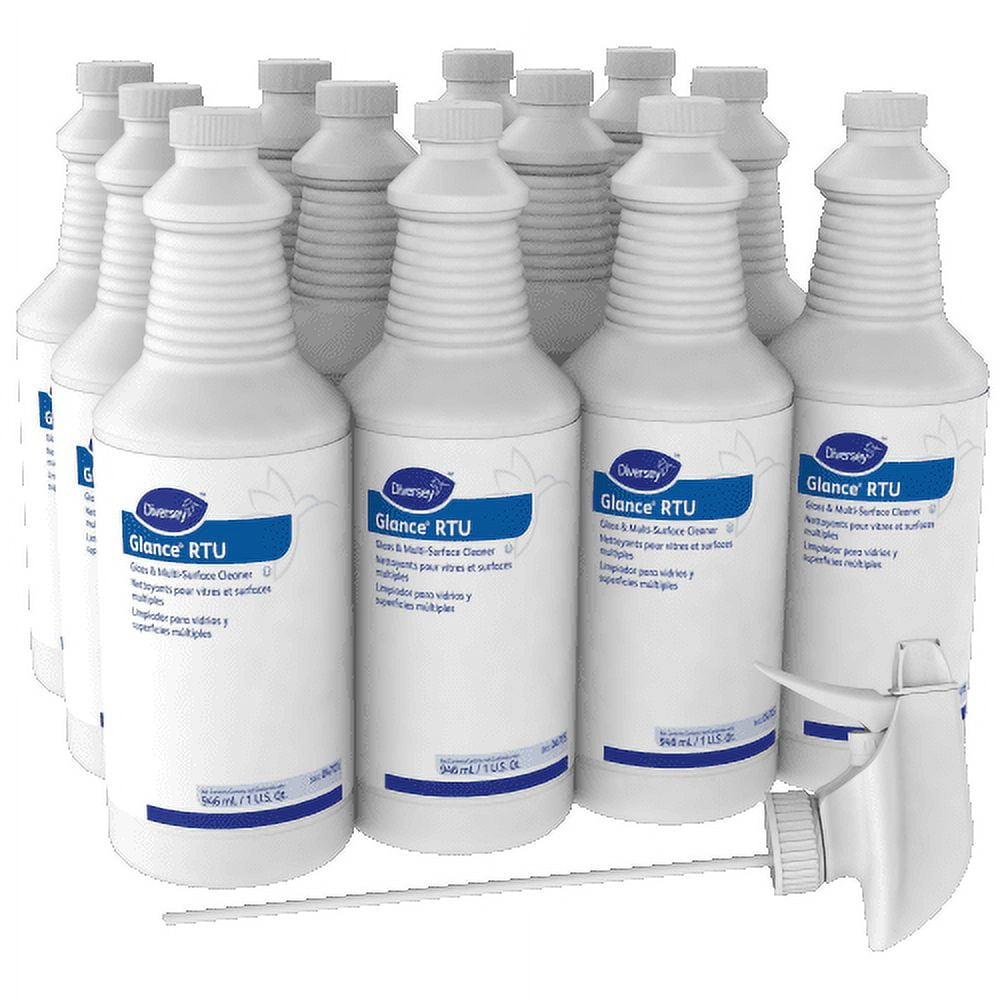 Diversey Glance Glass and Multi-Surface Cleaner, Original, 32 oz Spray ...