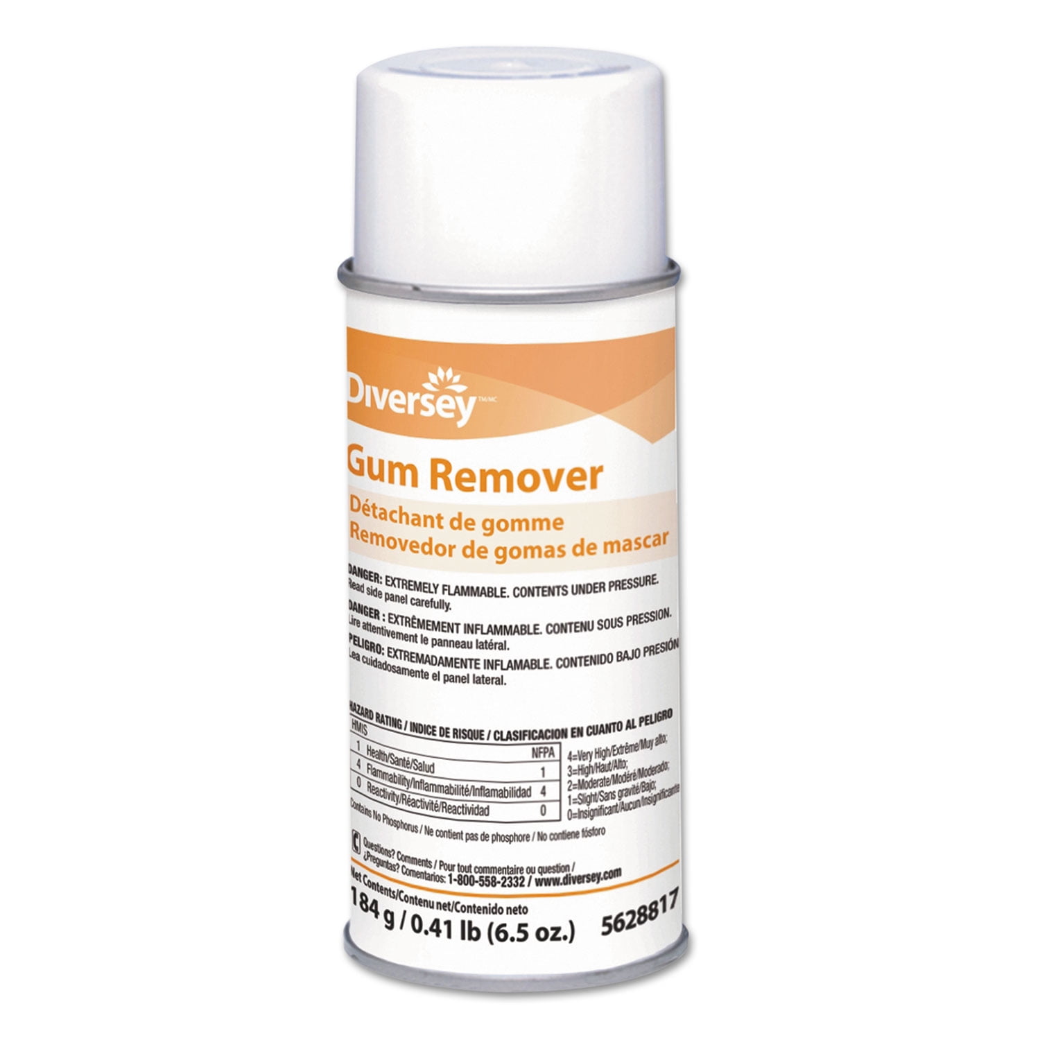Diversey, Gum Remover Aerosol, 95628817, 6.5oz can - Walmart.com