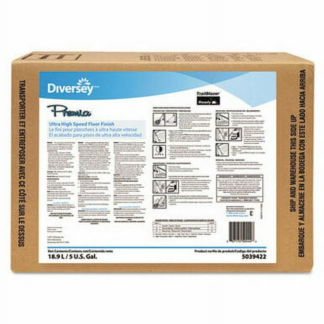 Diversey Floor Finish,High Gloss,5 gal,Box 5039422 - Walmart.com