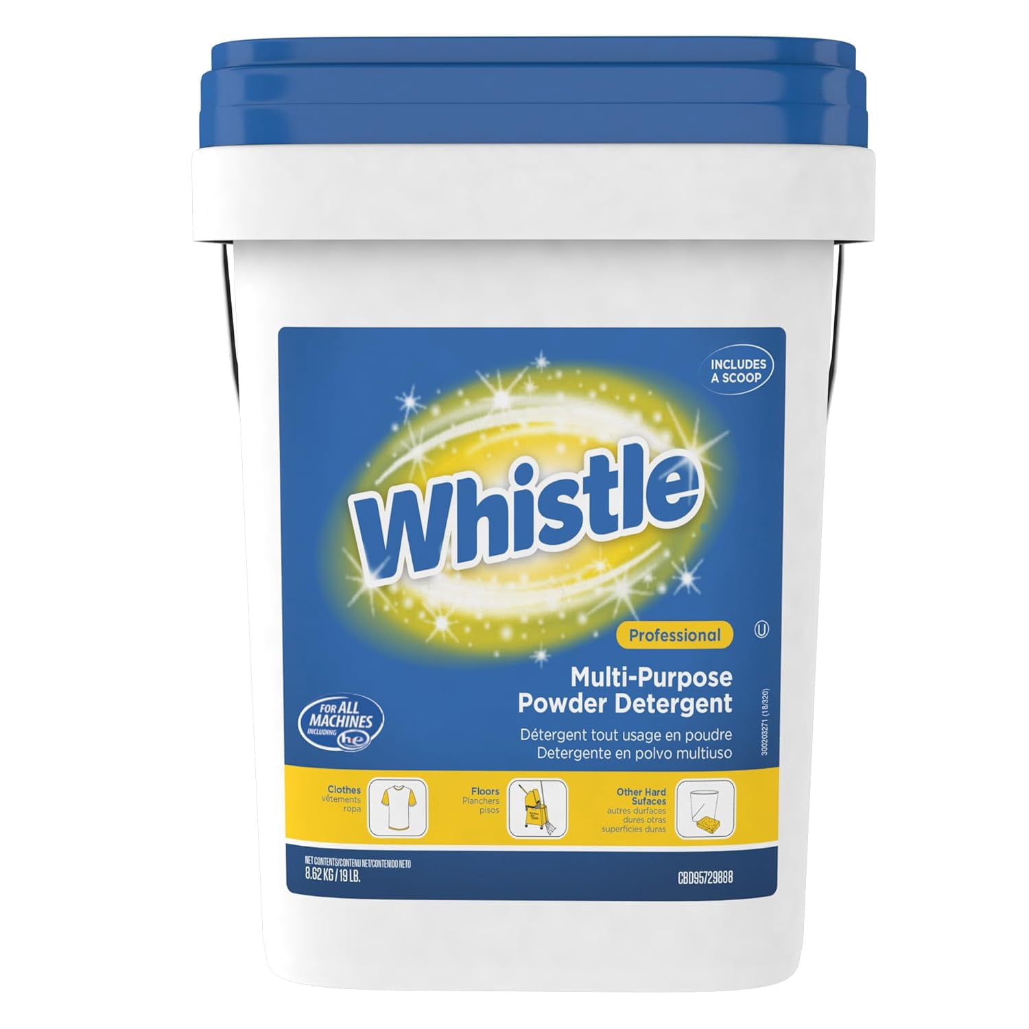 Diversey Whistle Multi-Purpose Powder Detergent, Citrus, 19 Lb Pail ...