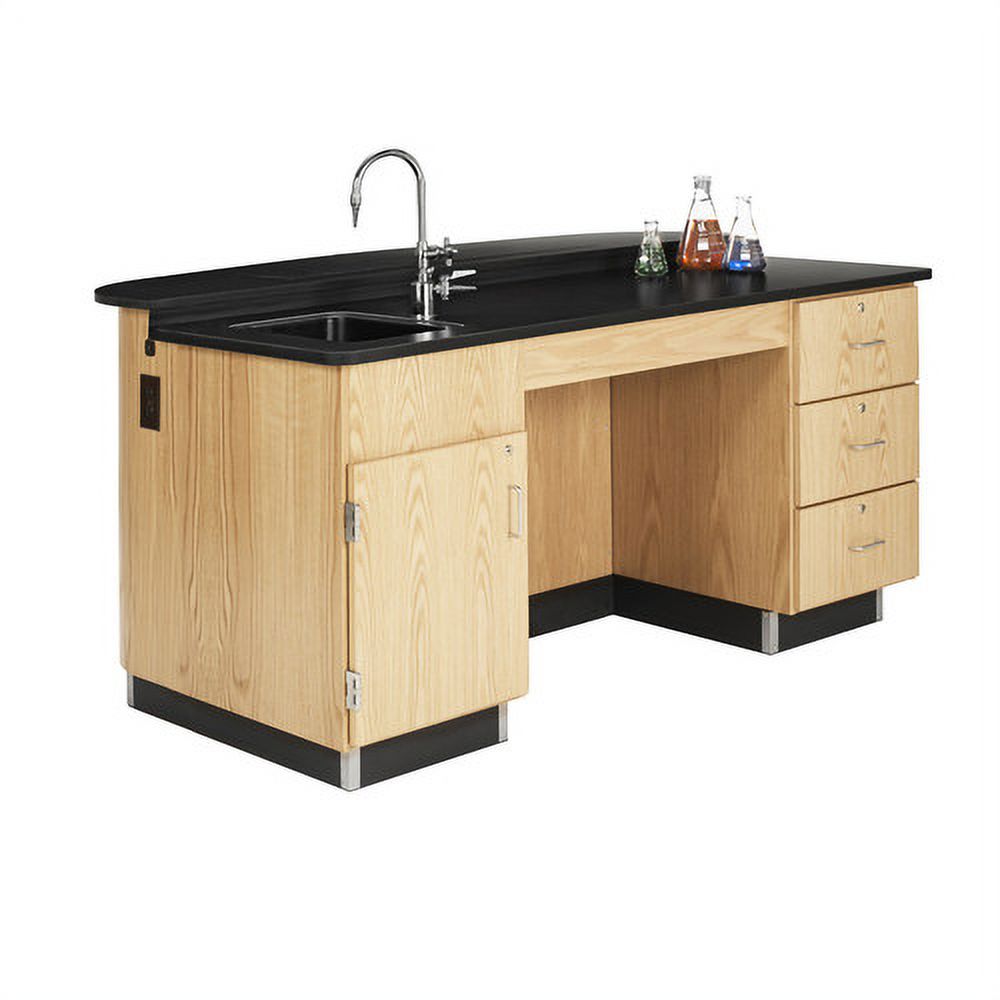 Diversified Woodcrafts Versacurve Resin 36'' Student Workstation ...