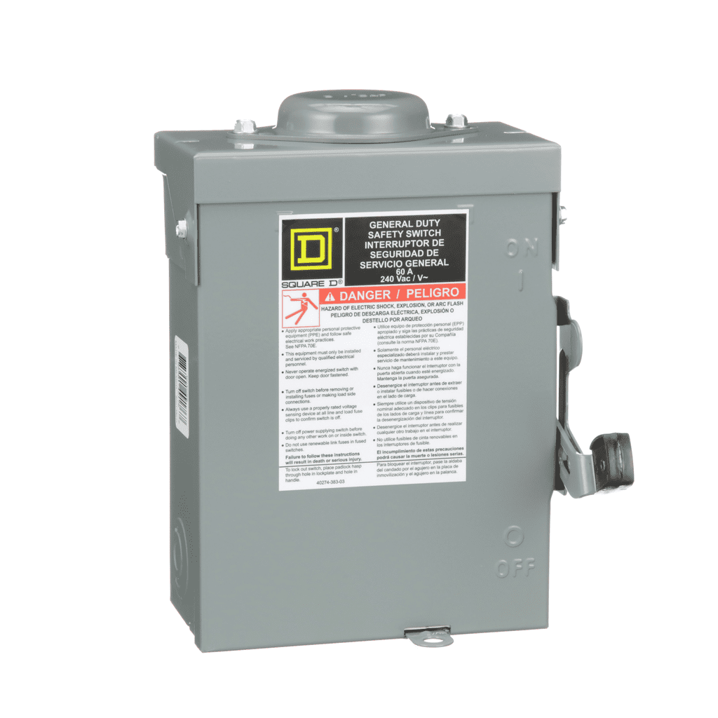 Diversitech 750-60NF-3PH 60A non-fusible, three-phase disconnect switch ...