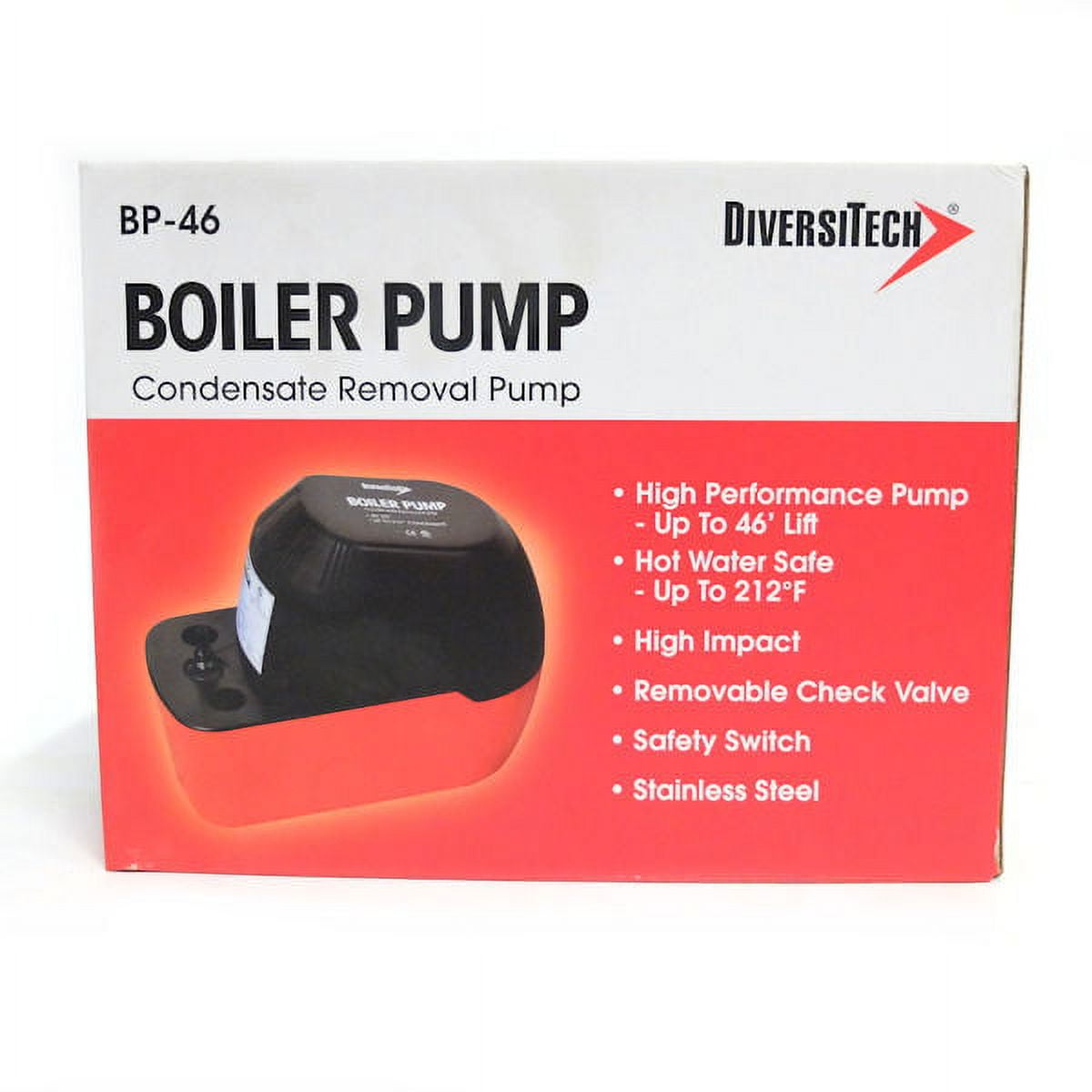 Diversitech BP-46 Heavy Duty Boiler Pump for Hot Water Applications ...