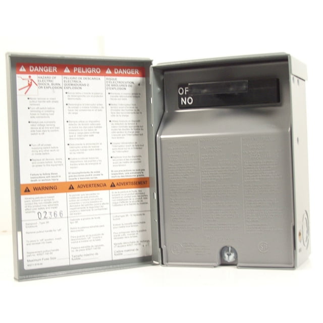 Diversitech DDS-60U Disconnect Switch with Metal Case - 60 Amp Non ...