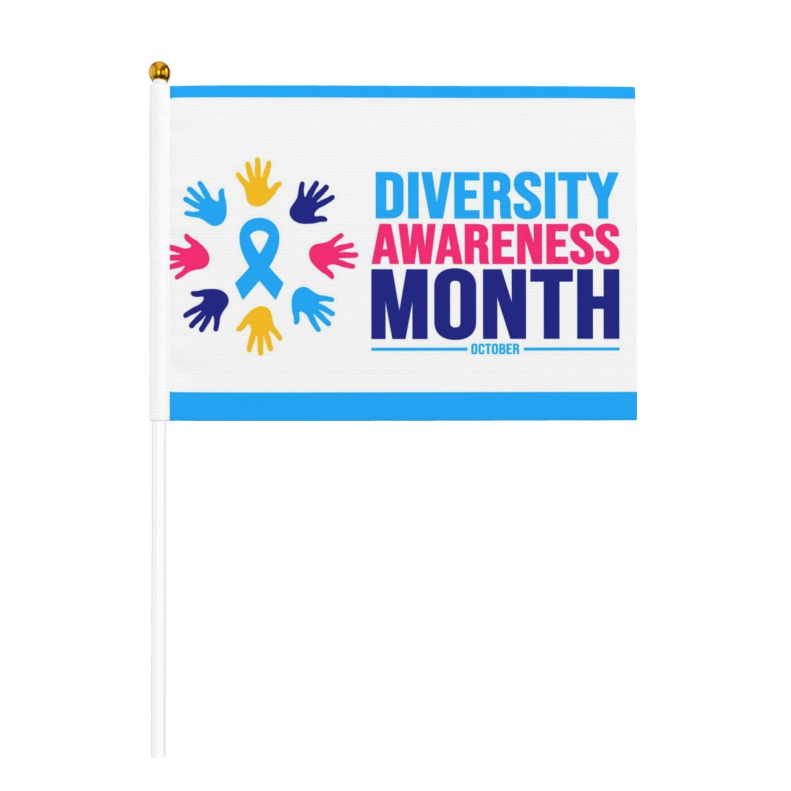 Diversity Awareness Month Flag Small Mini Hand Held Flags Small ...