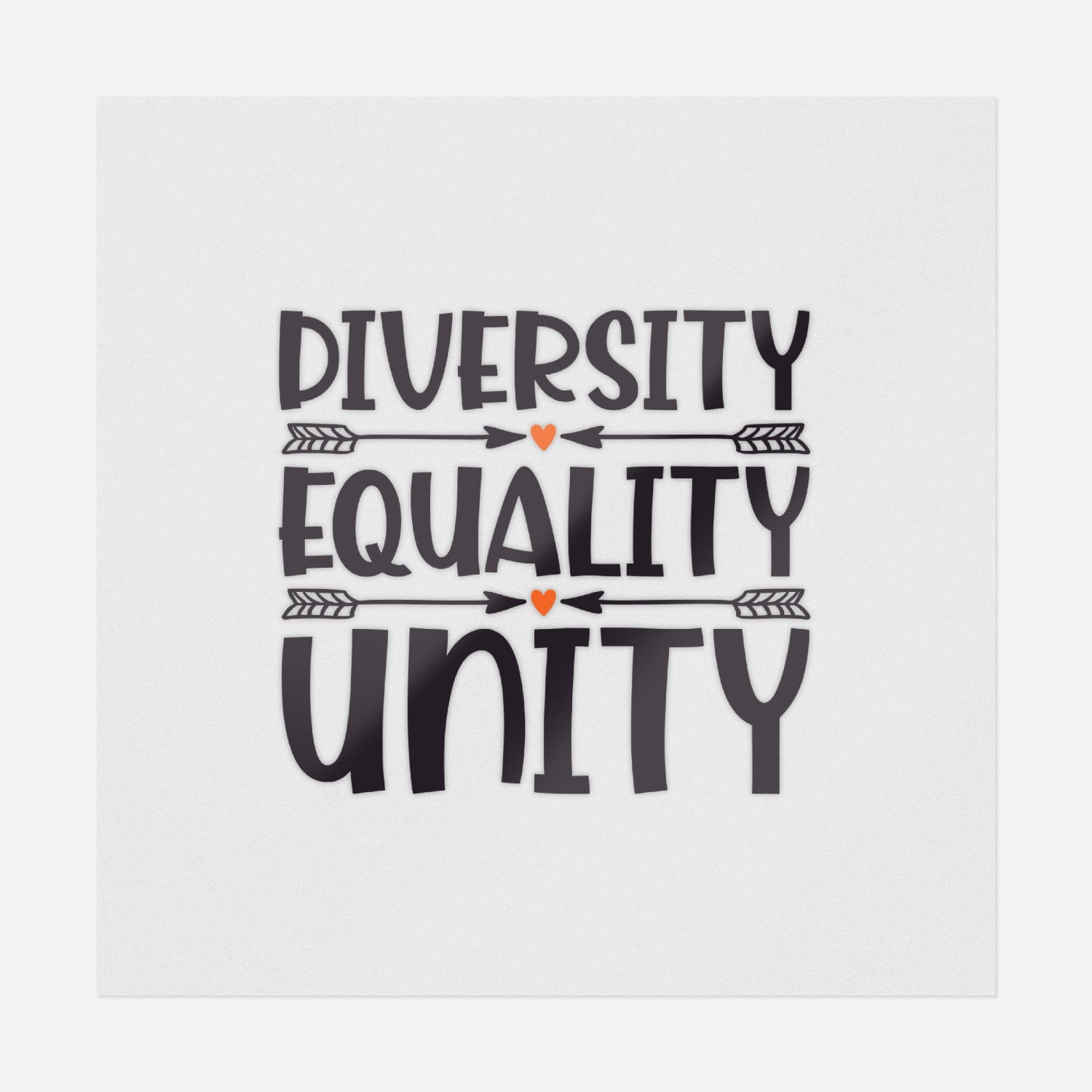 Diversity Equality Unity Transfer - Walmart.com