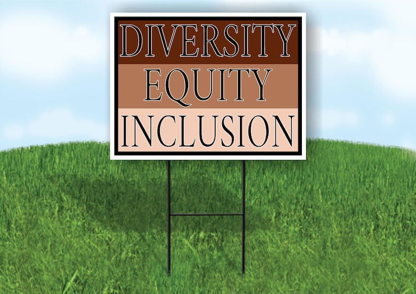 Diversity Equity Inclusion Stripes Yard Sign Road Sign (Excluding Stand ...