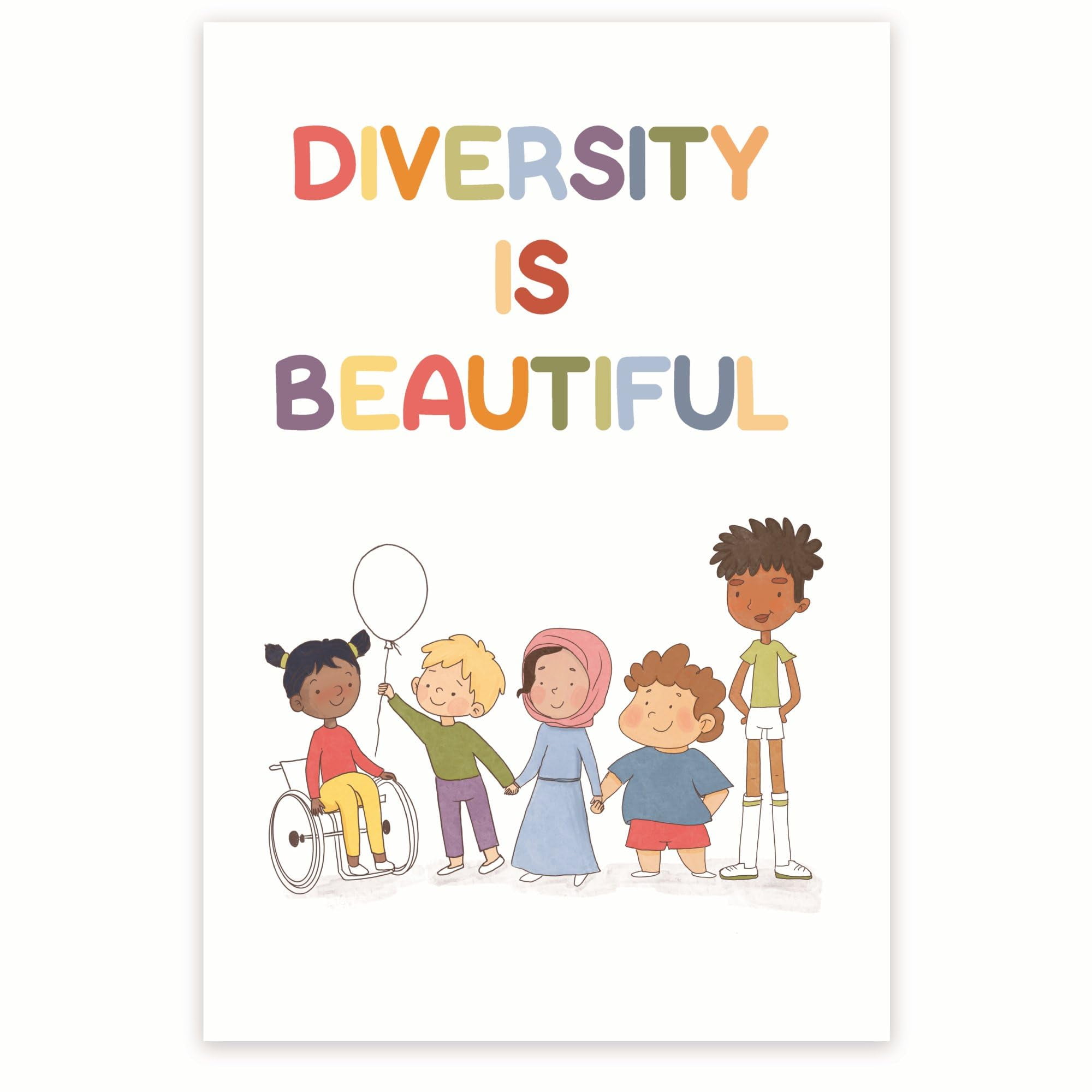 Diversity Is Beautiful Poster - Inclusives Poster - Equality and ...