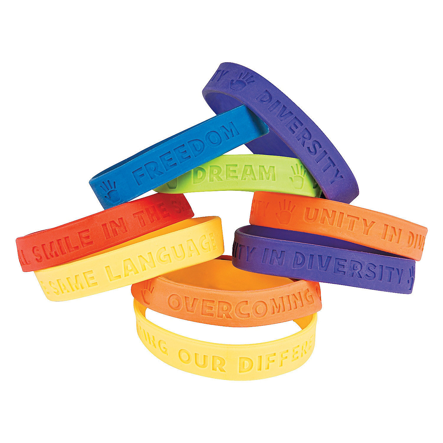 20 Piece Black Rubber Gummy Bracelets Silicone Jelly Wristbands ...