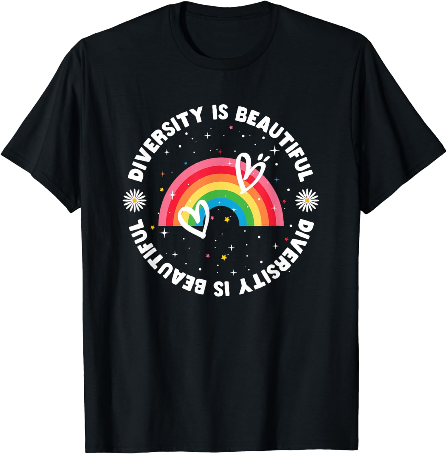 Diversity is Beautiful LGBTQ Ally 2024 Pride Month Rainbow T-Shirt ...