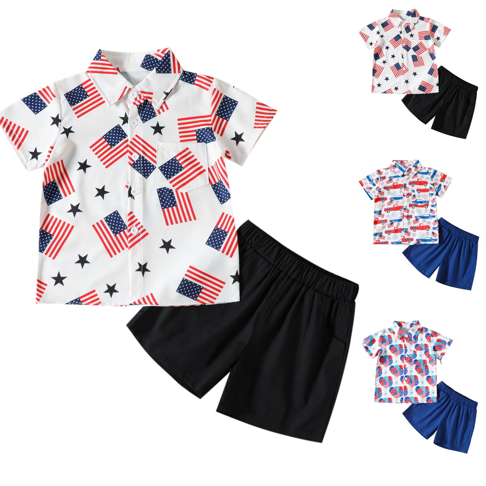 Divhosrg 4th Of July Baby Girl Outfit, Toddler Boy 4th Of July Pageant ...