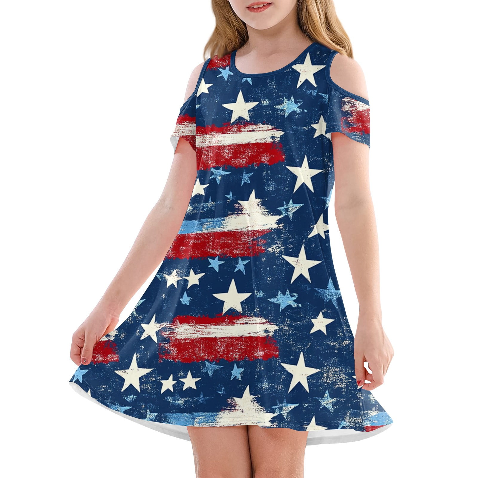 Divhosrg 4th Of July Dress for Girl, Girls Fourth Of July American Flag ...