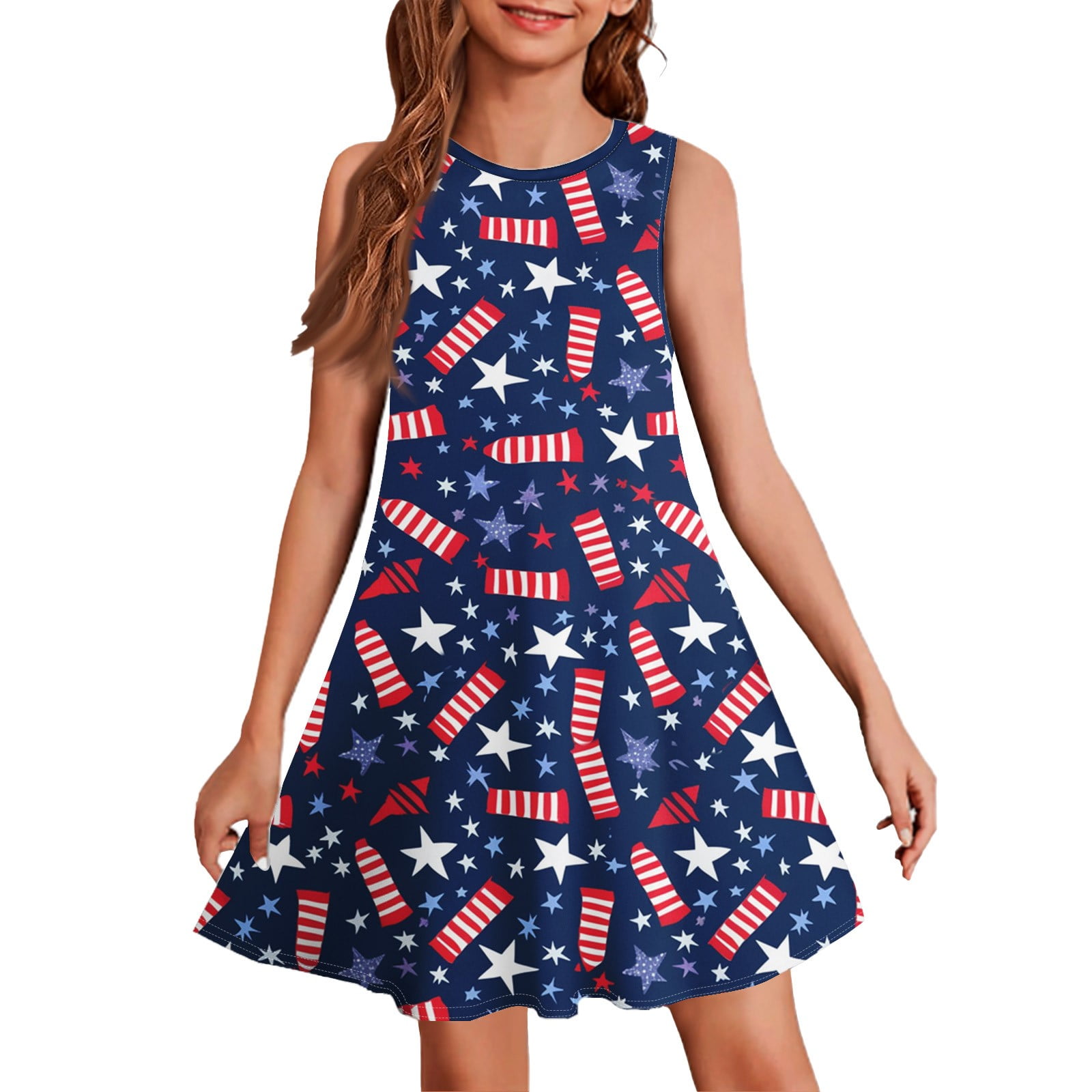 Divhosrg 4th Of July Dress Girl, Girls Fourth Of July American Flag ...