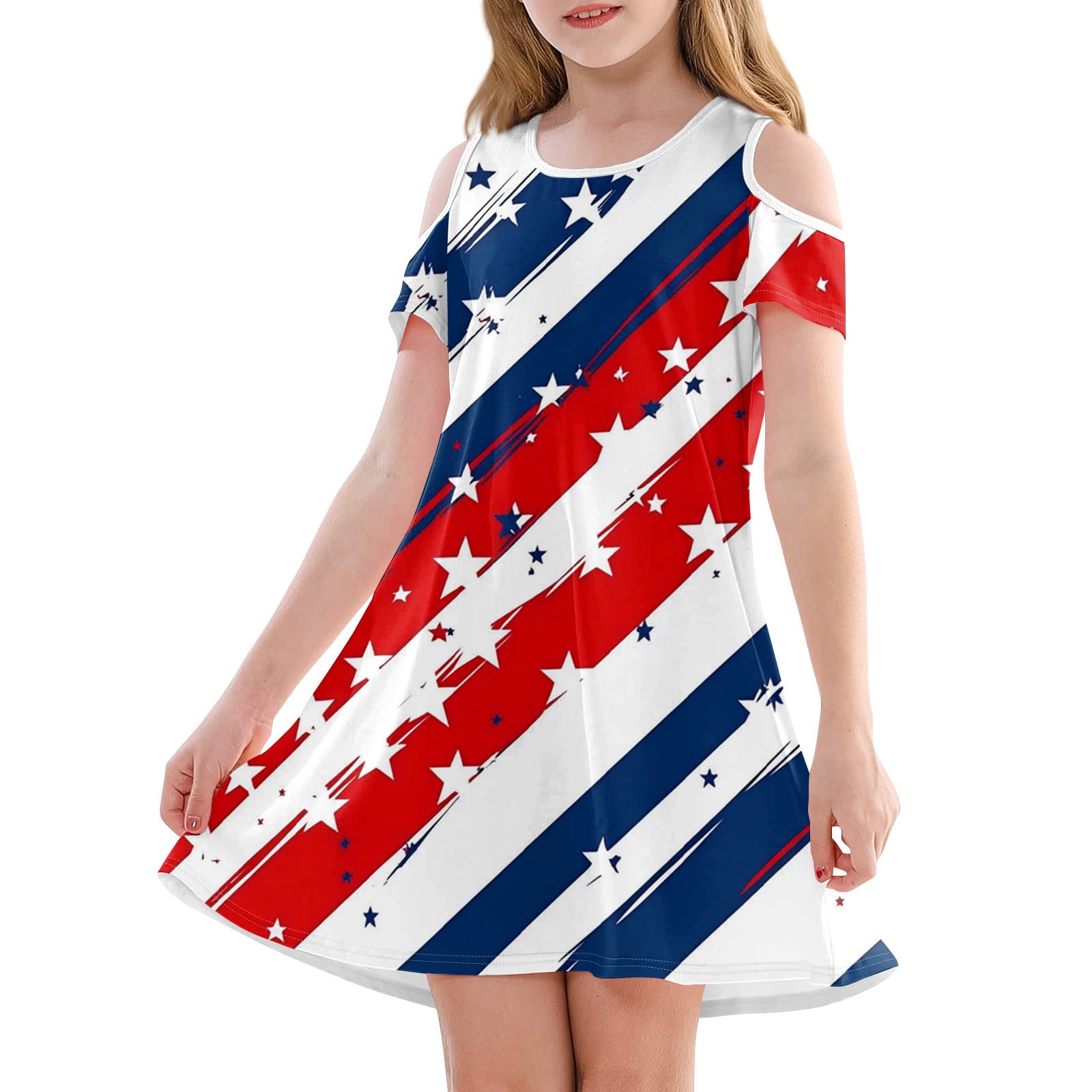 Divhosrg 4th Of July Dress Girl, Girls Fourth Of July American Flag ...