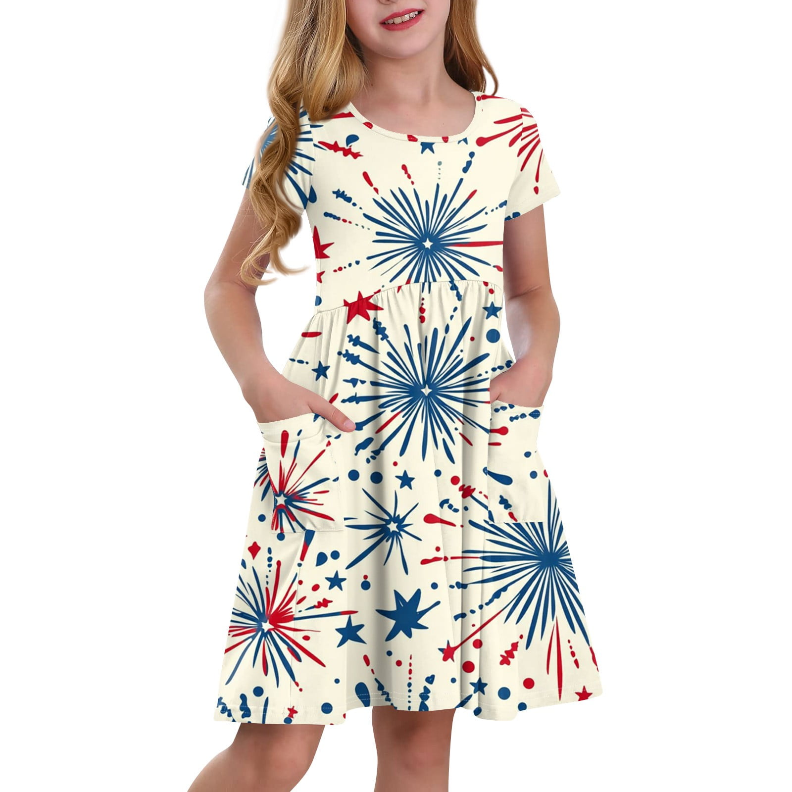 Divhosrg 4th Of July Outfits for Girls, Girls Fourth Of July American ...