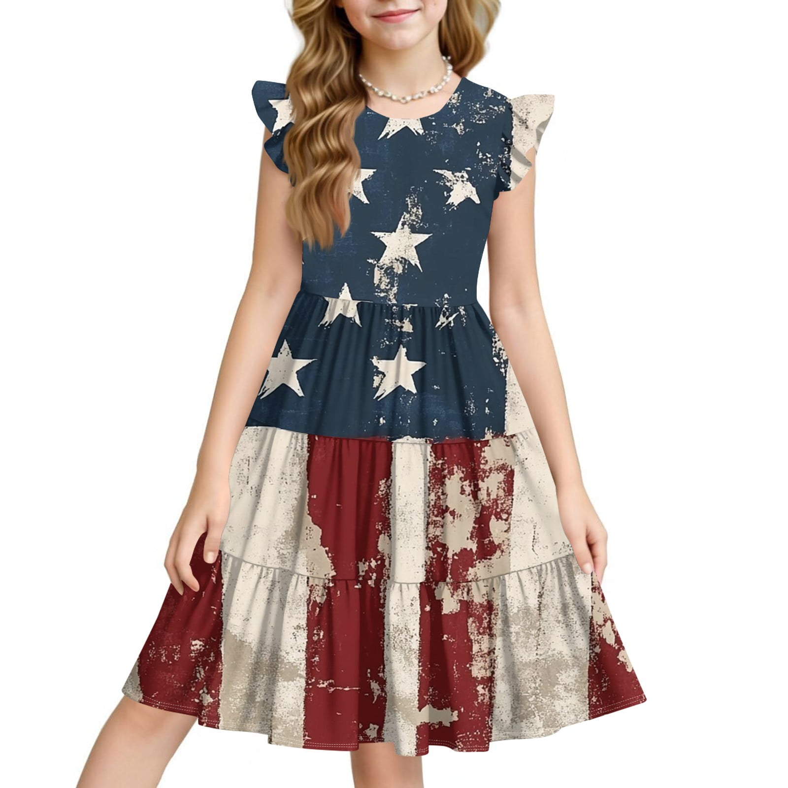 Divhosrg 4th Of July Outfits for Girls, Girls Fourth Of July American ...