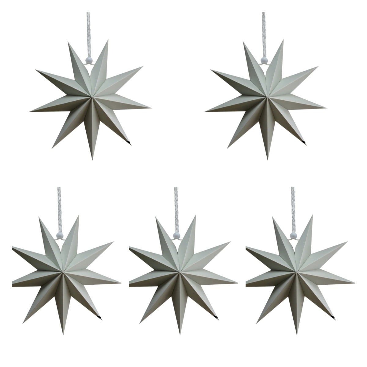 Divhosrg 5Pcs 9-Pointed Paper Stars Bulk 12 Inch Indoor Paper Star ...