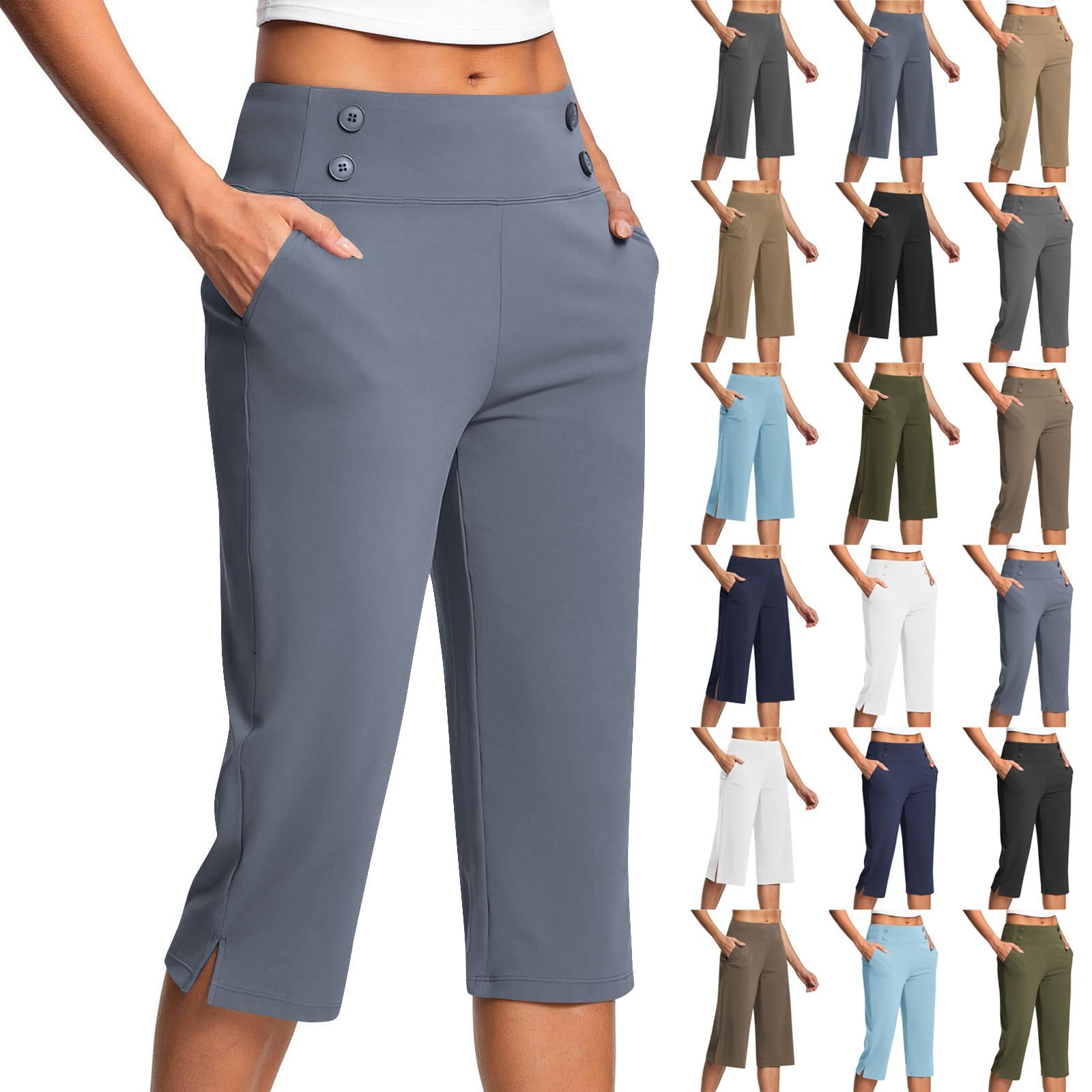 Divhosrg Capri Leggings for Women Plus Size, Bayleaf Shorts for Women ...