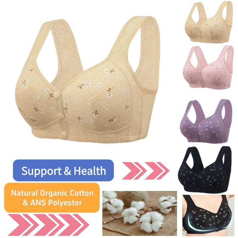 Divhosrg Front Closure Bras for Seniors, Daisy Bra for Seniors, Front ...