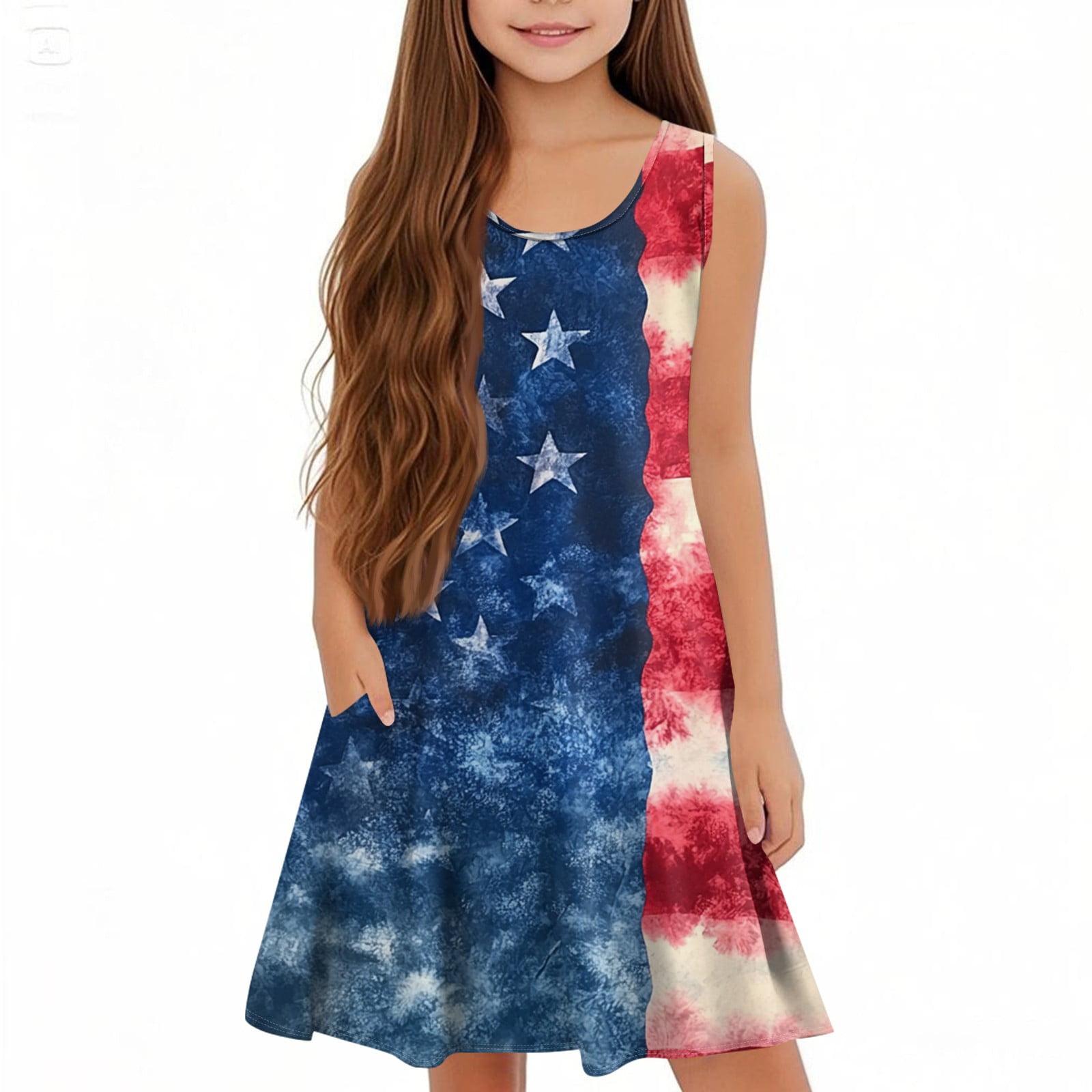 Divhosrg Girls 4th Of July Tee Shirt Dress, Girls Fourth Of July ...
