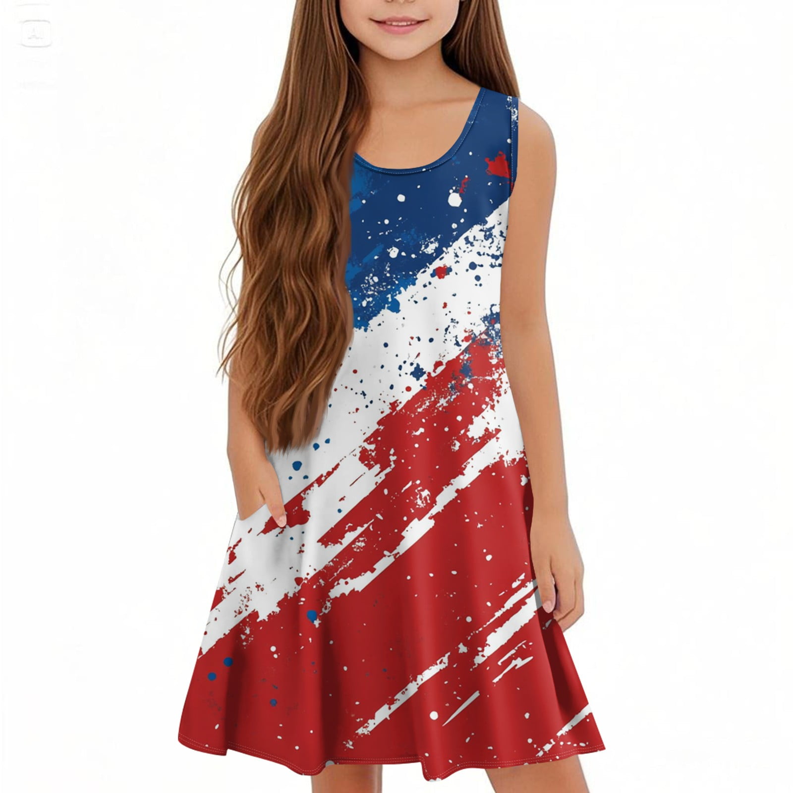 Divhosrg Girls 4th Of July Tee Shirt Dress, Girls Fourth Of July ...