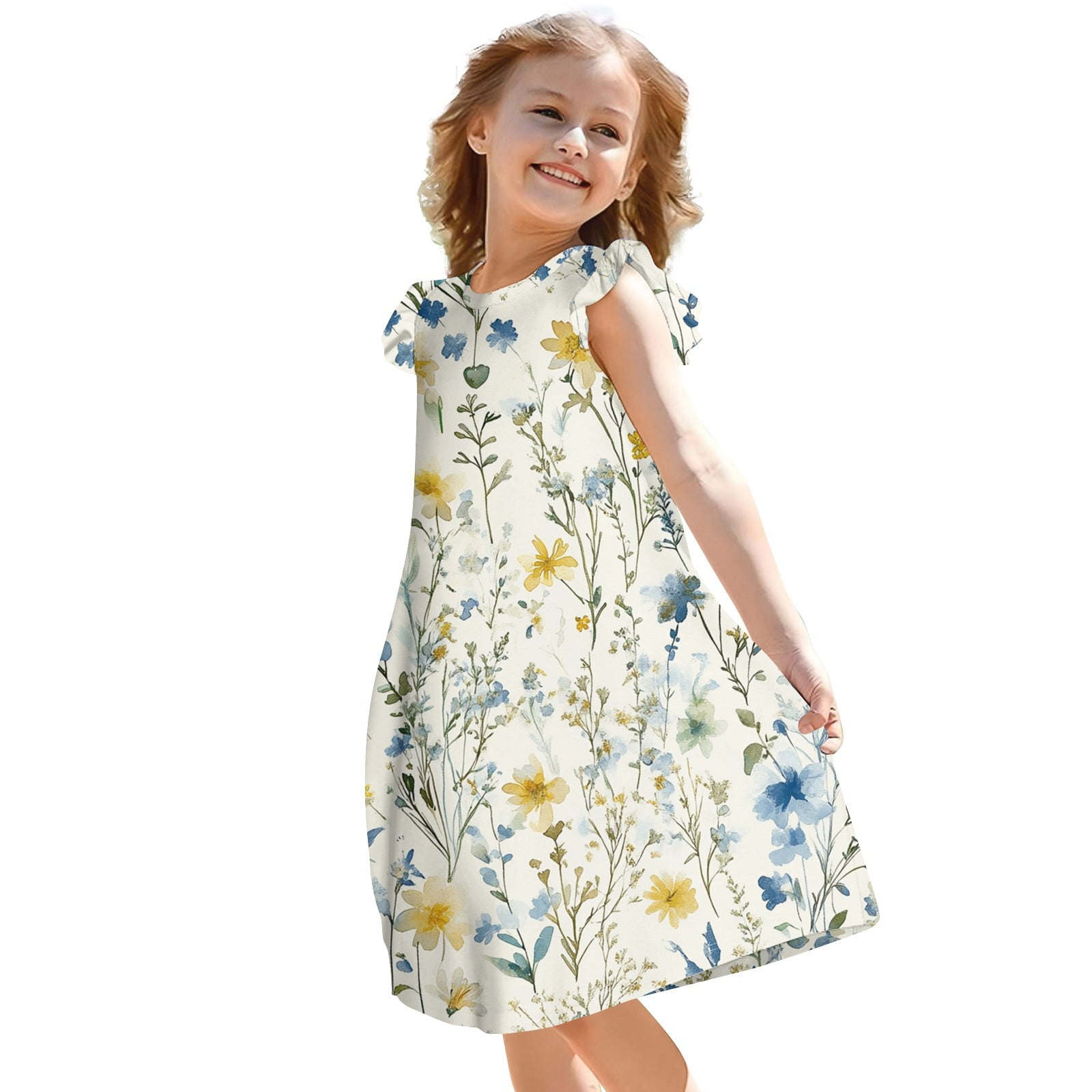 Divhosrg Girls Dresses 5t, Blue Dress for Girls, Girls Dresses Kids ...