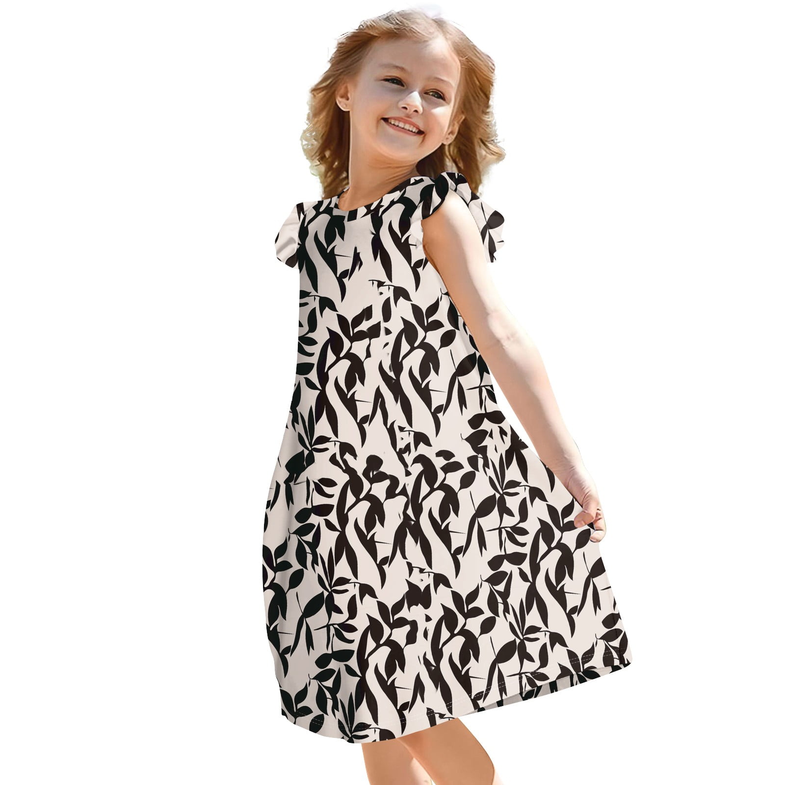 Divhosrg Girls Dresses 5t, Red Dress for Girls, Flutter Sleeve a Line ...