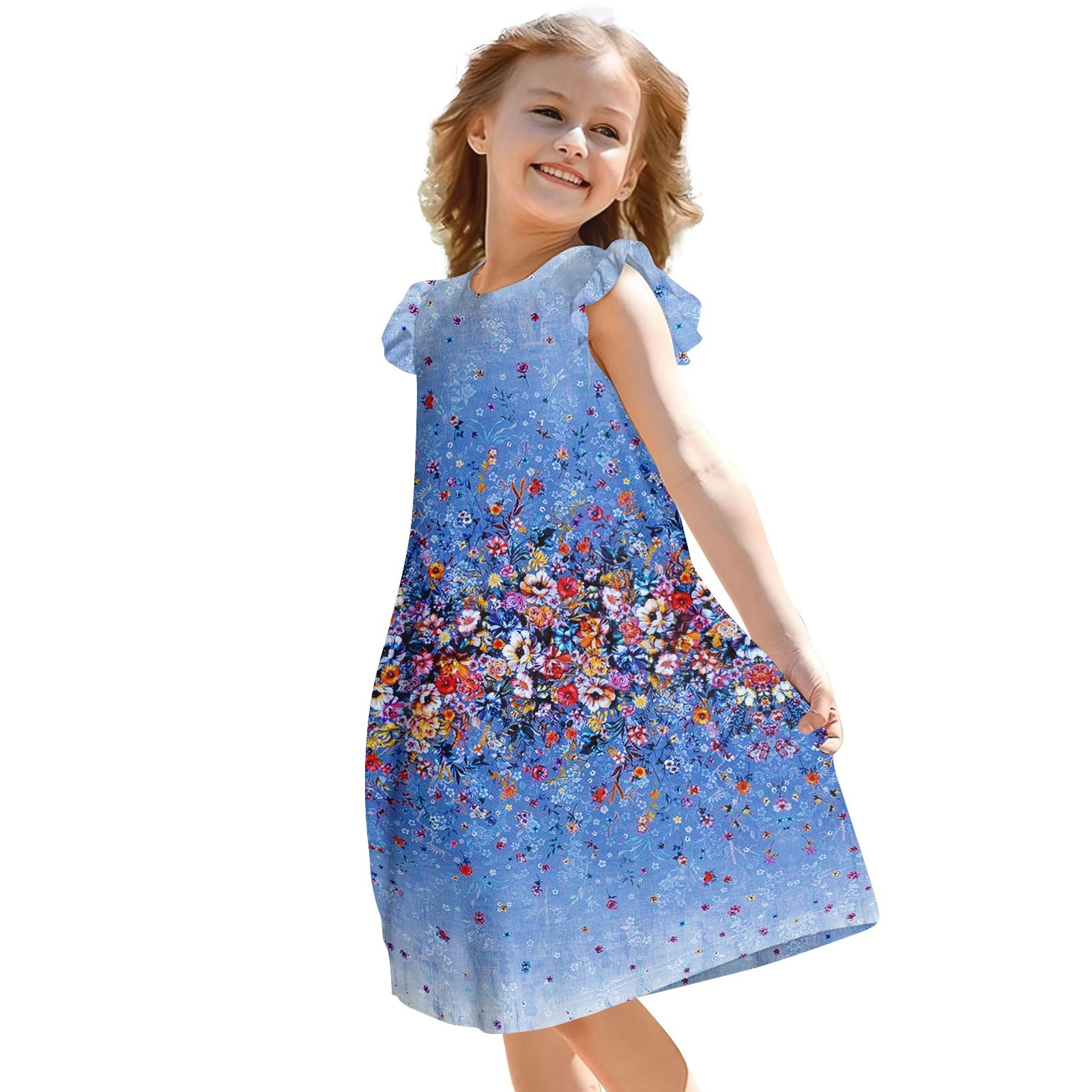 Divhosrg Girls Dresses Clearance, Spring Dress for Girls, Flutter ...