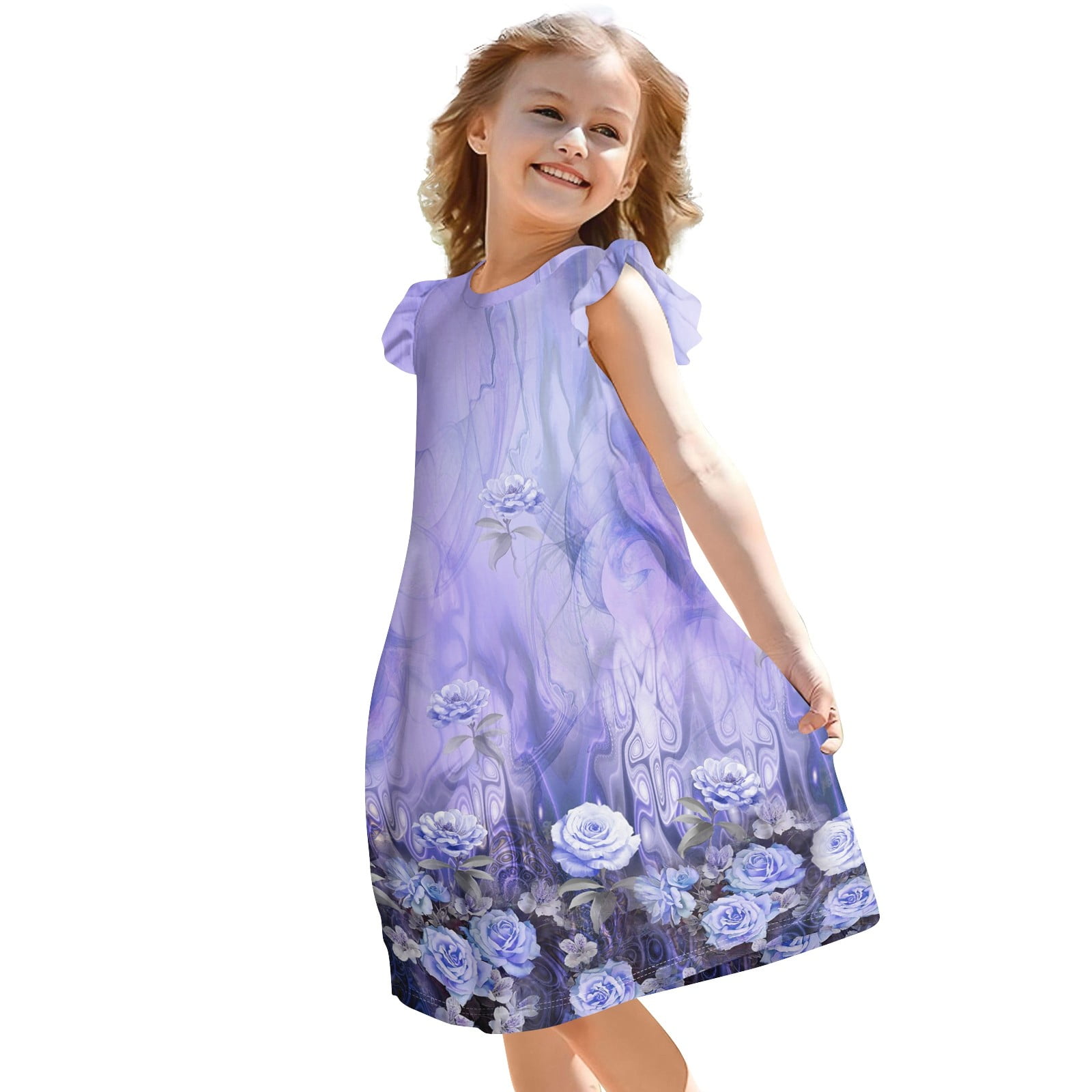 Divhosrg Girls Dresses Size 14-16, Green Dress for Girls, Flutter ...