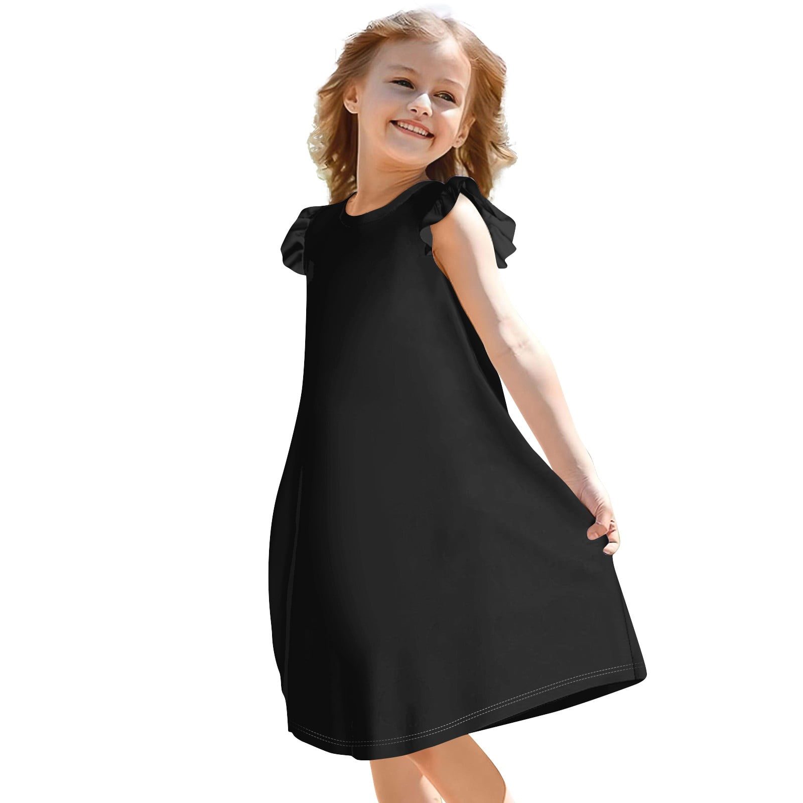 Divhosrg Girls Dresses Size 6, Dress for Girls 10-12, Flying Sleeve ...