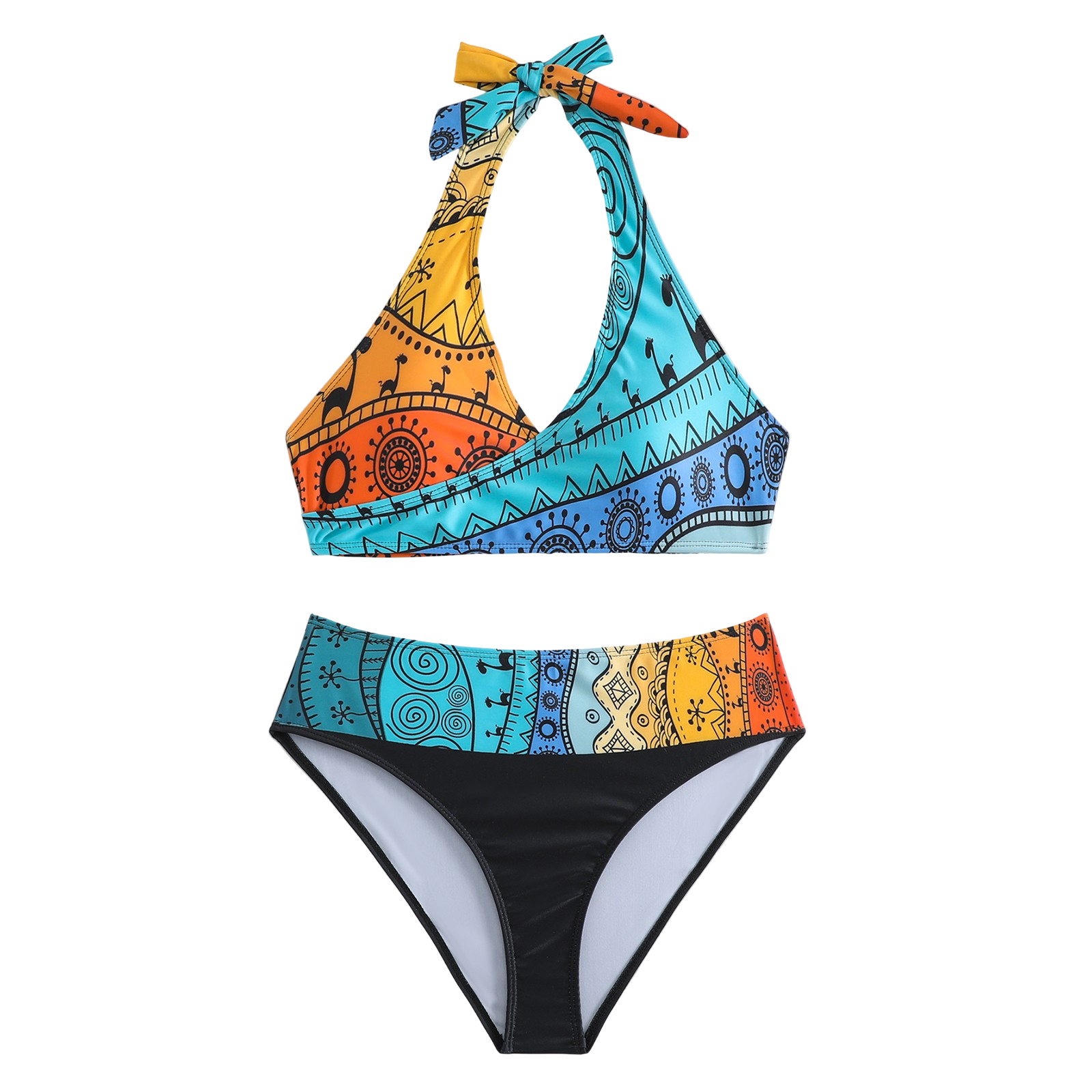 Divhosrg High Waisted Bikini Sets for Women One Shoulder, Bikini Sets ...
