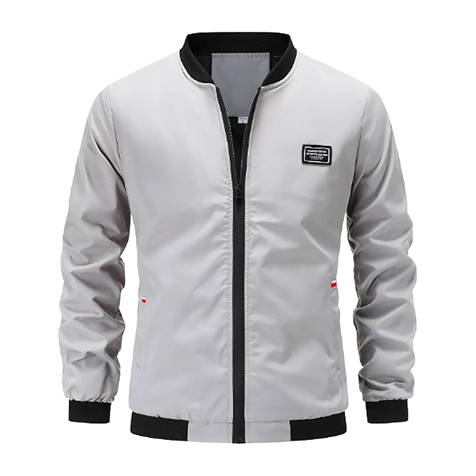 Divhosrg Men's Casual Lightweight Flight Jacket Softshell Zipper ...