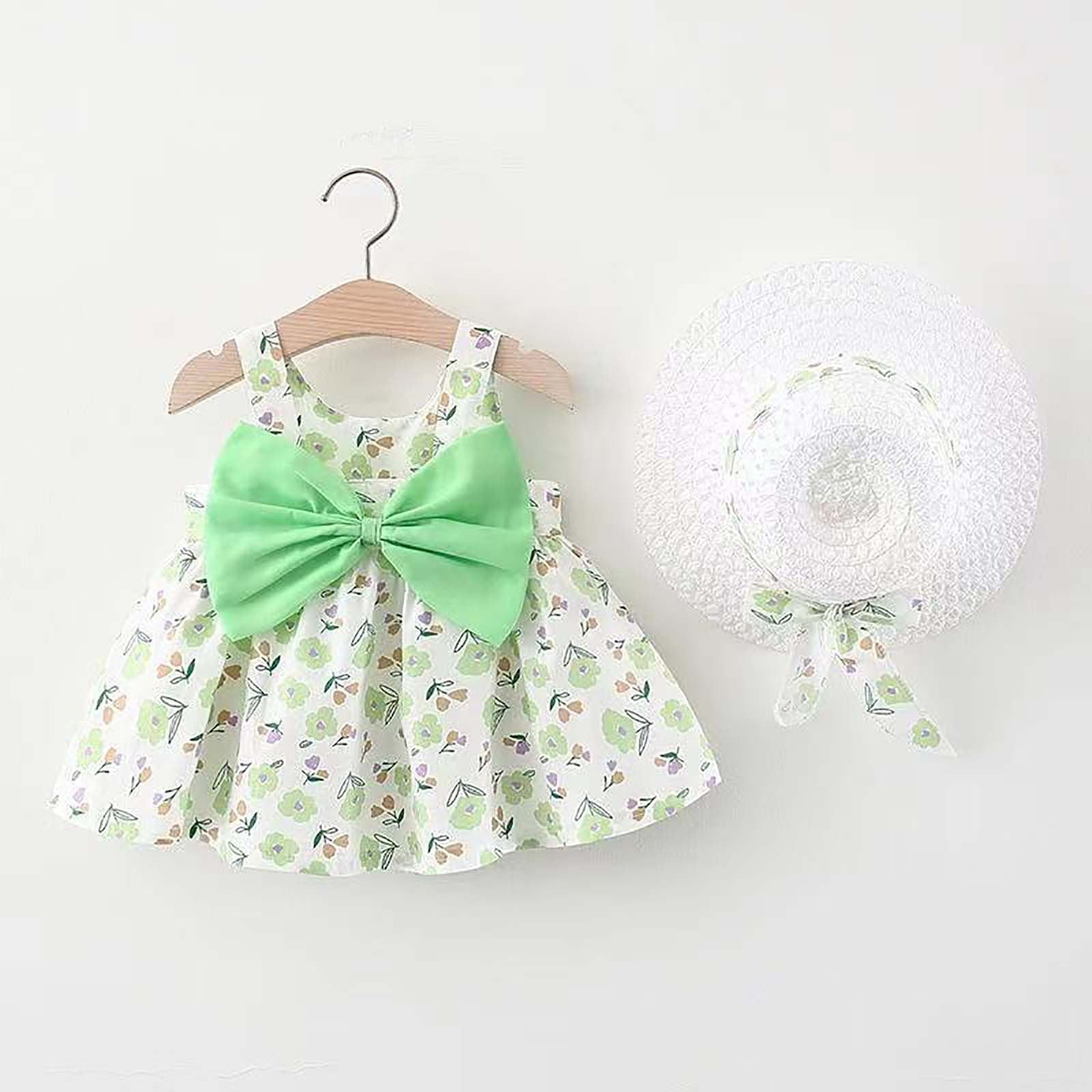 Divhosrg Spring Baby Girl Clothes, Baby Girl Dress Newborn Girls Summer ...