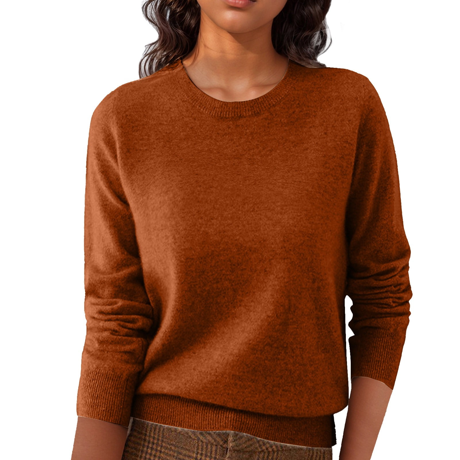 Divhosrg Sweaters for Women, Merino Wool Sweater, Crew Neck Sweater for ...