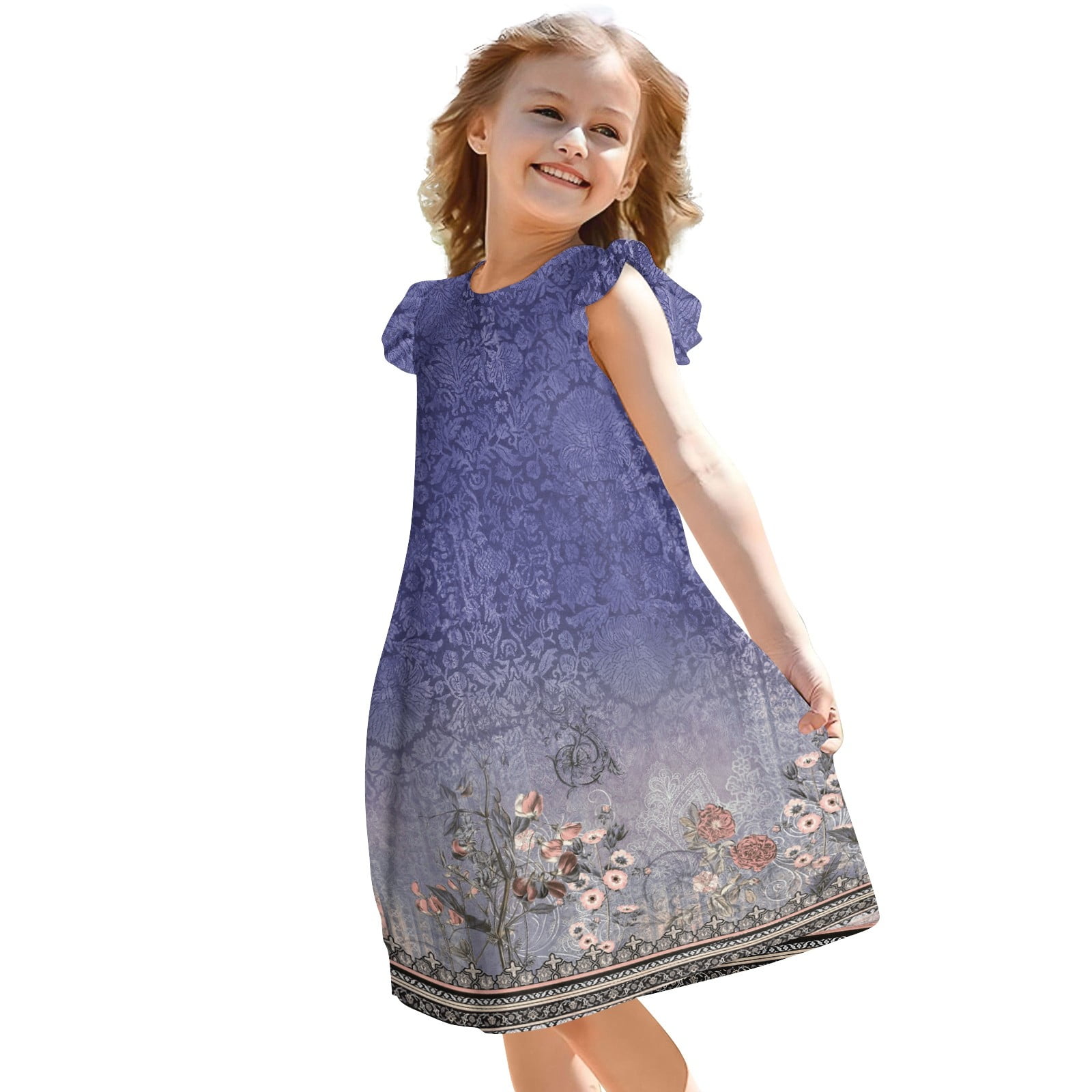 Divhosrg Teen Girls Dresses, Blue Dress for Girls, Girls Dresses Kids ...