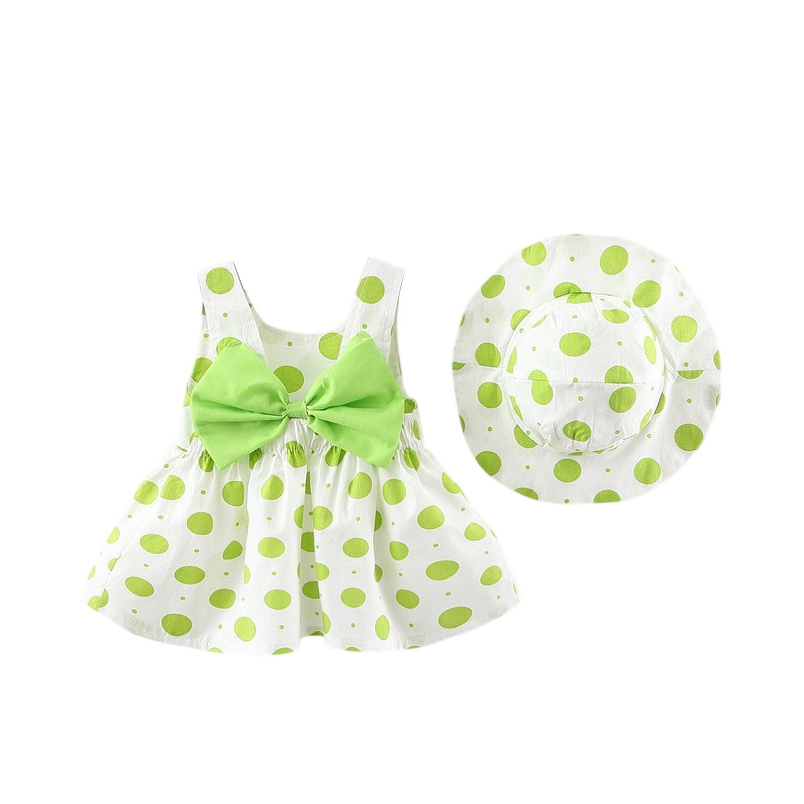 Divhosrg Toddler Baby Girls Hawaiian Holiday Dress + Straw Hat Rainbow ...